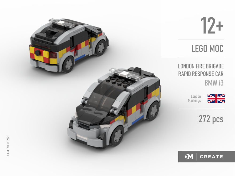 LEGO MOC London Fire Brigade LFB - BMW i3 rapid response car by ...
