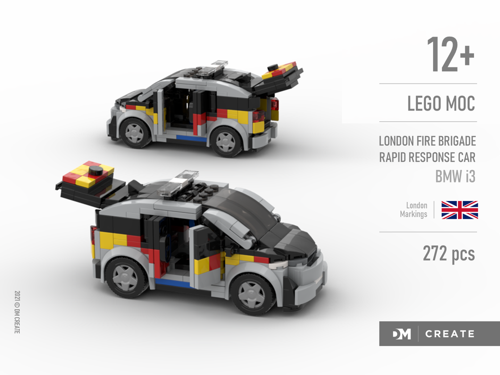 LEGO MOC London Fire Brigade LFB - BMW i3 rapid response car by ...