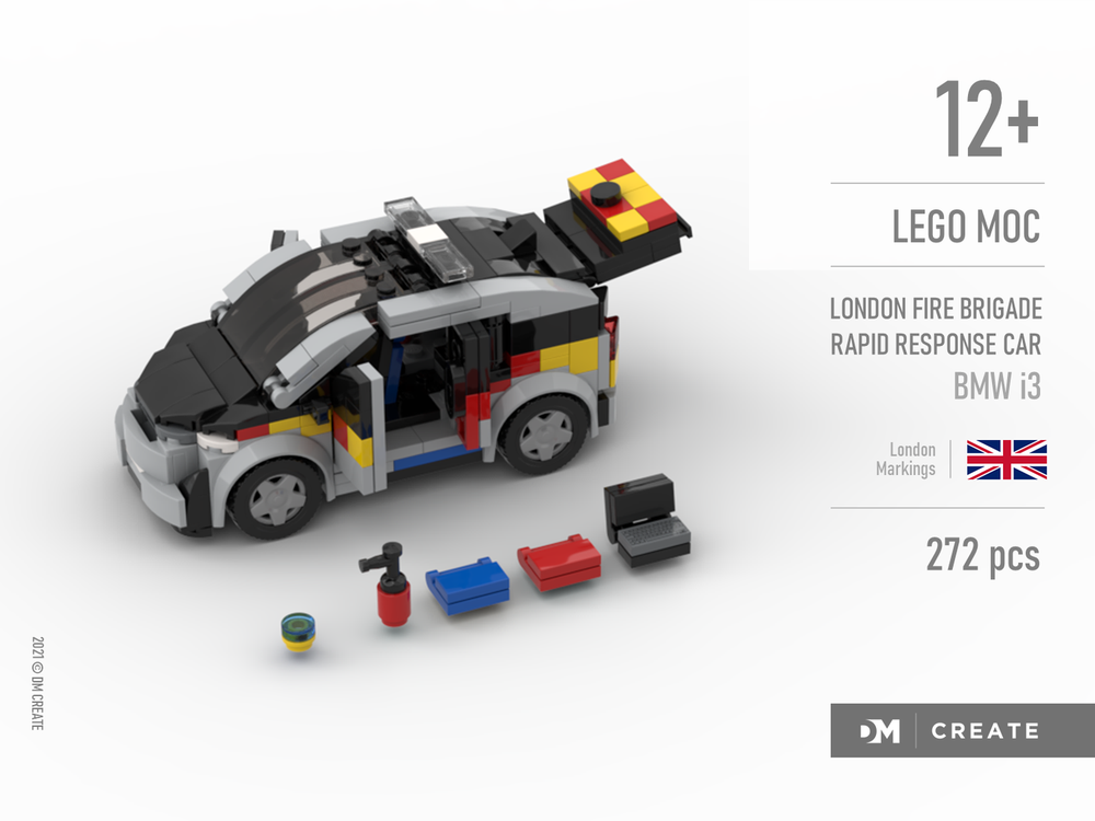 LEGO MOC London Fire Brigade LFB - BMW i3 rapid response car by ...
