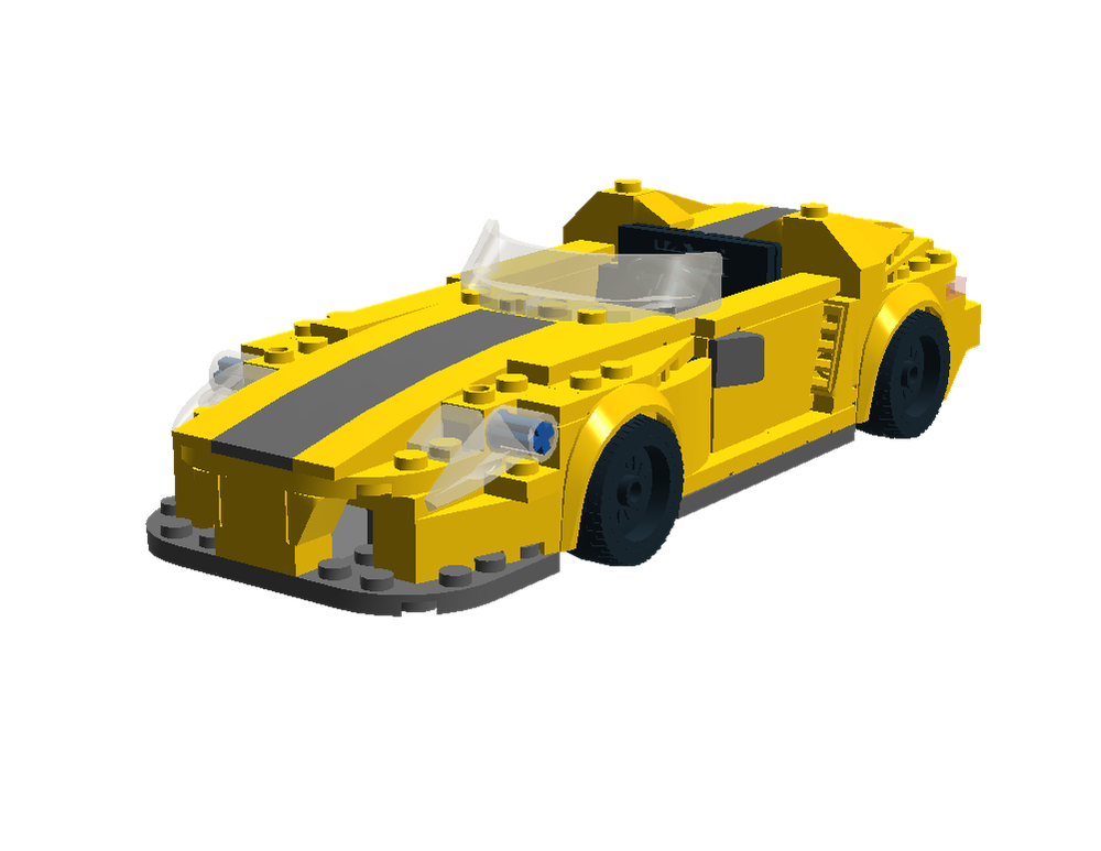 LEGO MOC Yellow Sports Car by Turbo8702 | Rebrickable - Build with LEGO