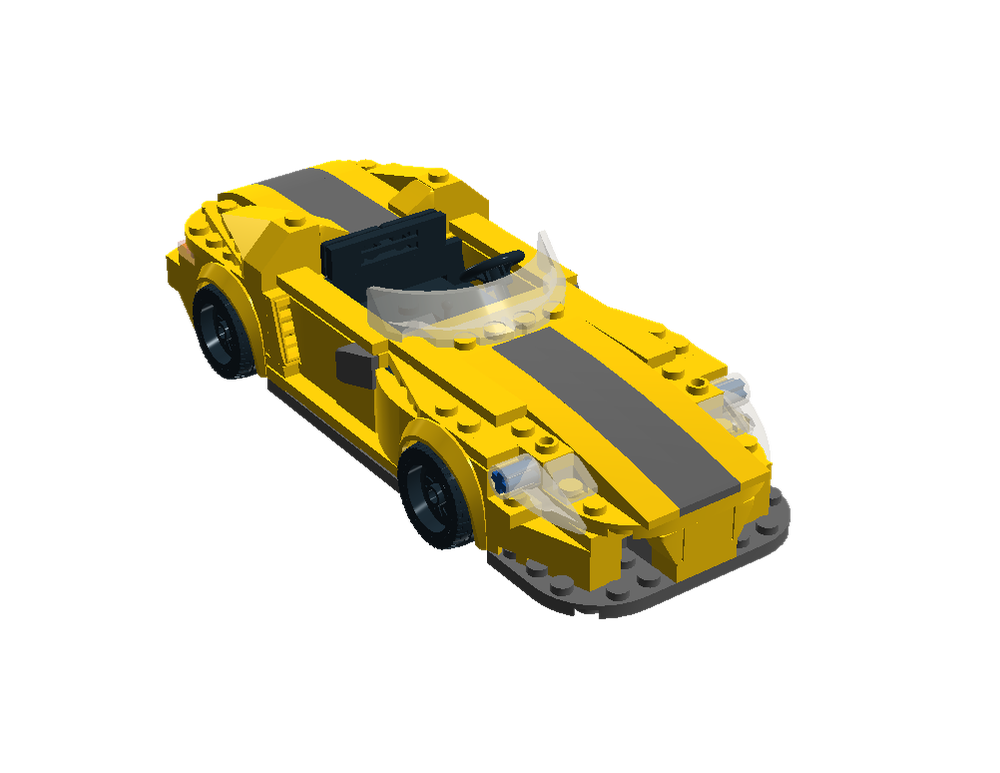 LEGO MOC Yellow Sports Car by Turbo8702 | Rebrickable - Build with LEGO