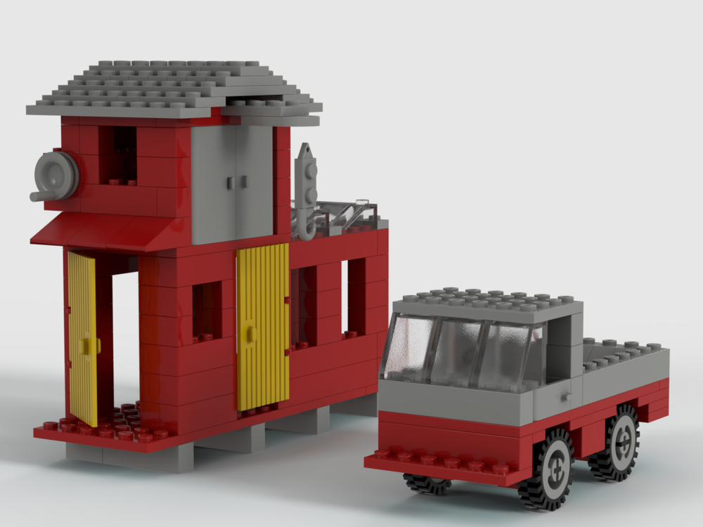 LEGO MOC Small factory from 722 by artekm | Rebrickable - Build with LEGO