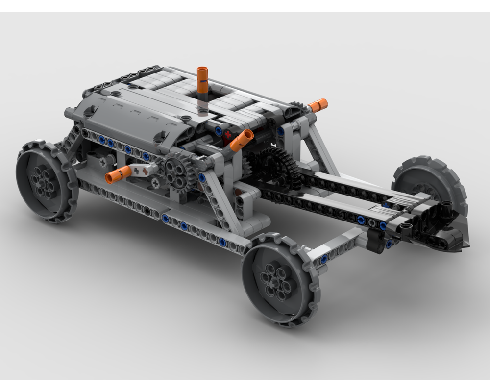 LEGO MOC Catapult - pullback motor by muffinbrick | Rebrickable - Build ...