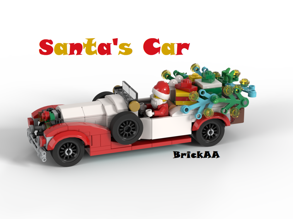 Lego Moc Santas Car By Brickaa Rebrickable Build With Lego