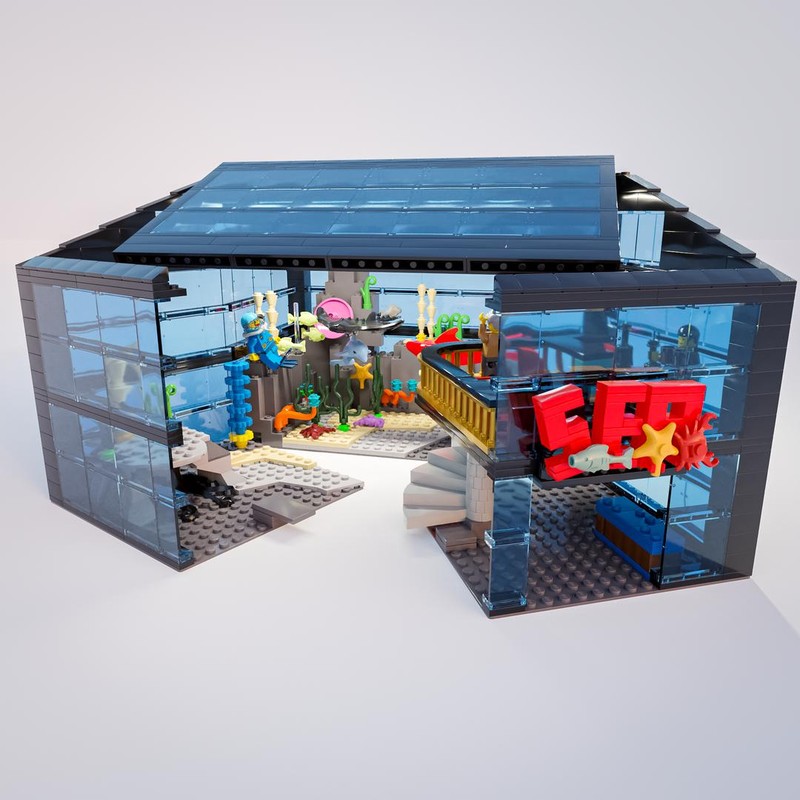 LEGO MOC Sea Aquarium by Jildos_legoplanet | Rebrickable - Build with LEGO