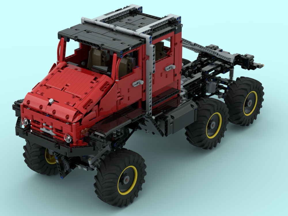 LEGO MOC Unimog 6x6 trial truck by Filbert Rebrickable Build with LEGO