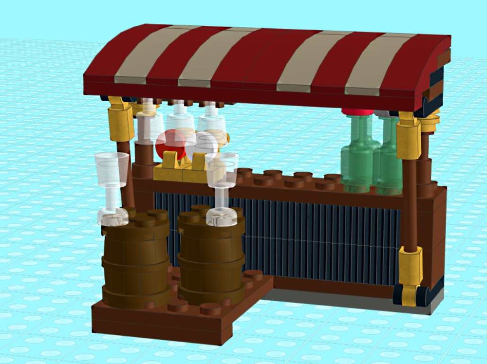 LEGO MOC Market Stand Bier and Wine by Steineboden | Rebrickable ...