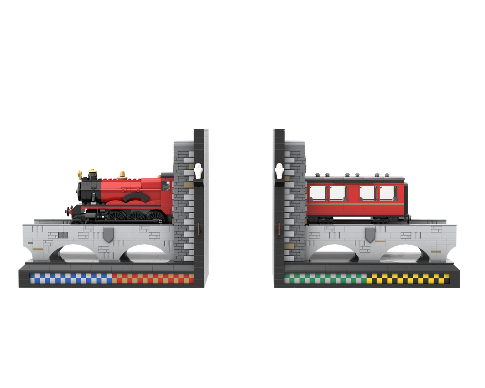 LEGO MOC Hogsmeade Train - Bookends by freddiebricks-mocs | Rebrickable ...