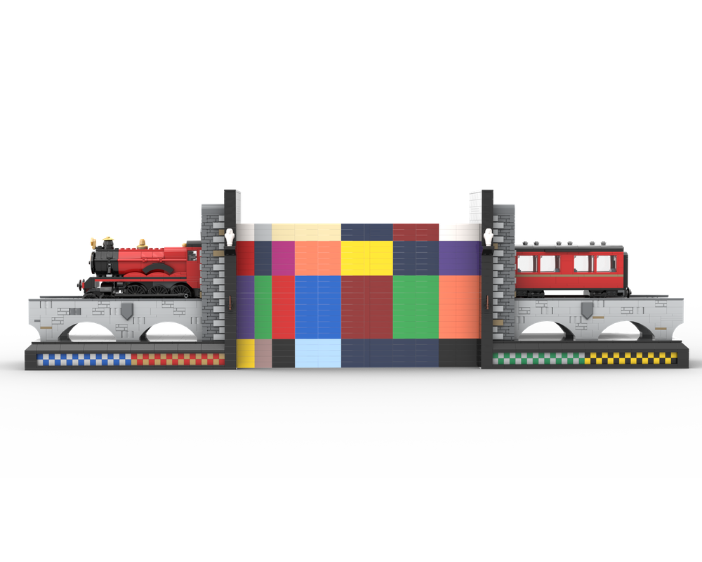 LEGO MOC Hogsmeade Train - Bookends by freddiebricks-mocs | Rebrickable ...