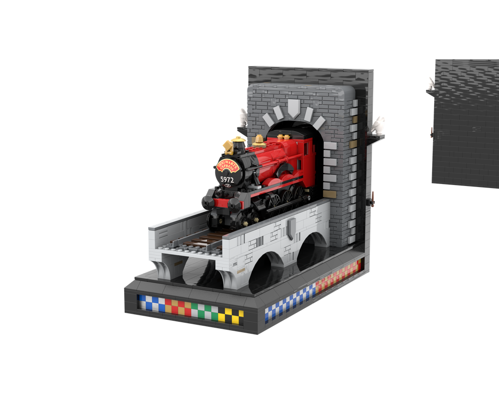 LEGO MOC-93358 Hogsmeade Train - Bookends by freddiebricks-mocs ...