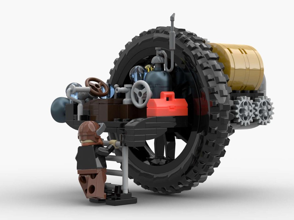 LEGO MOC Steampunk Monowheel by silenfu | Rebrickable - Build with LEGO