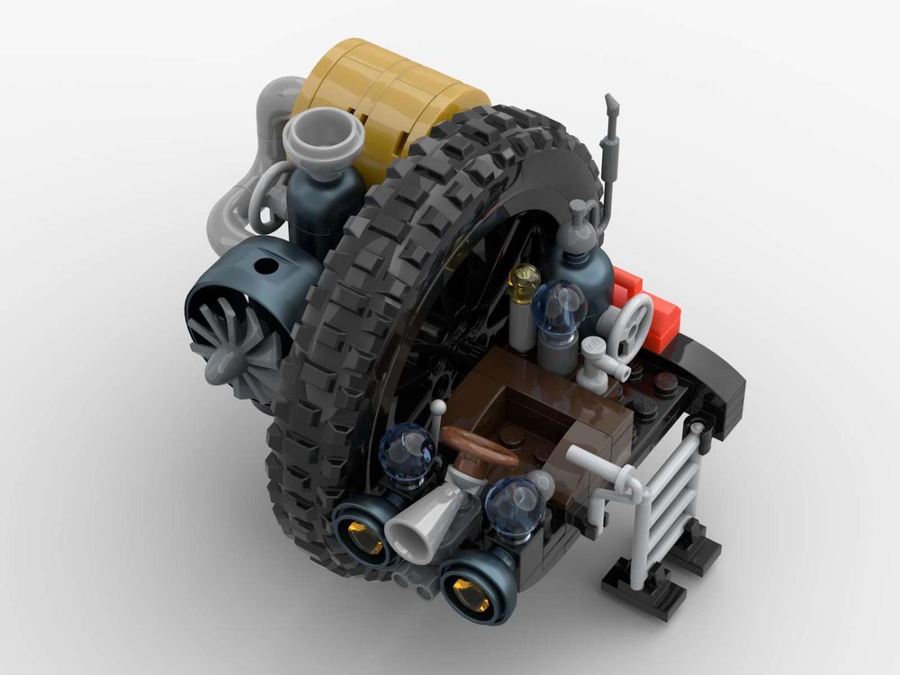 LEGO MOC Steampunk Monowheel by silenfu | Rebrickable - Build with LEGO