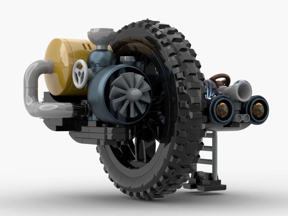 LEGO MOC-93387 Steampunk Monowheel by silenfu | Rebrickable - Build ...