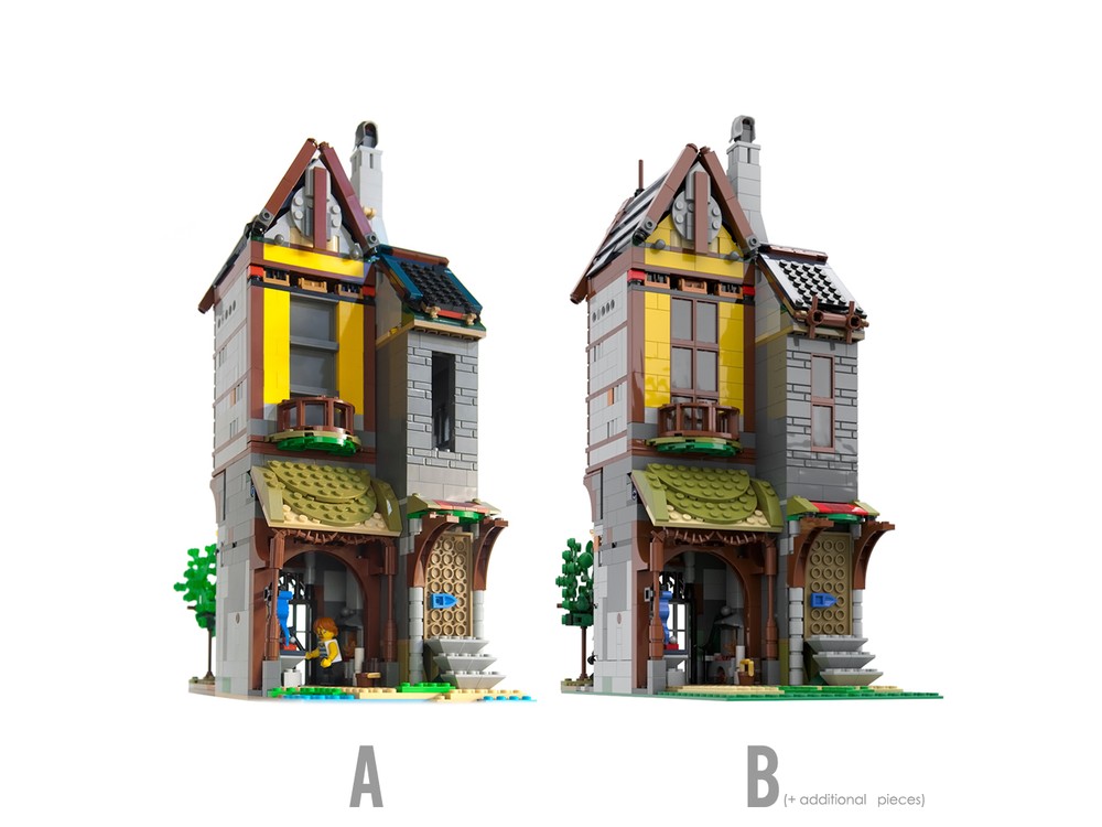 LEGO MOC Medieval Smithy by BrickAtive | Rebrickable - Build with LEGO