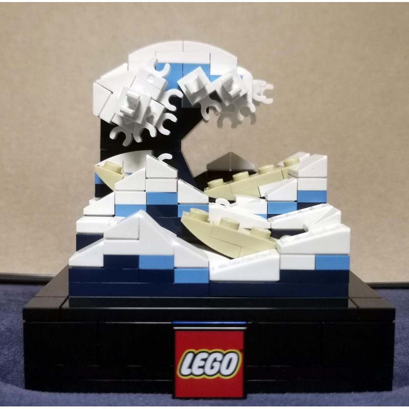 LEGO MOC The Great Wave of Kanagawa by uminuo | Rebrickable - Build ...