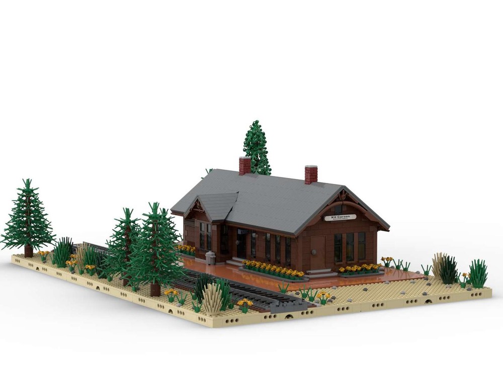 LEGO MOC Union Pacific Kit Carson Depot by jepaz | Rebrickable - Build ...