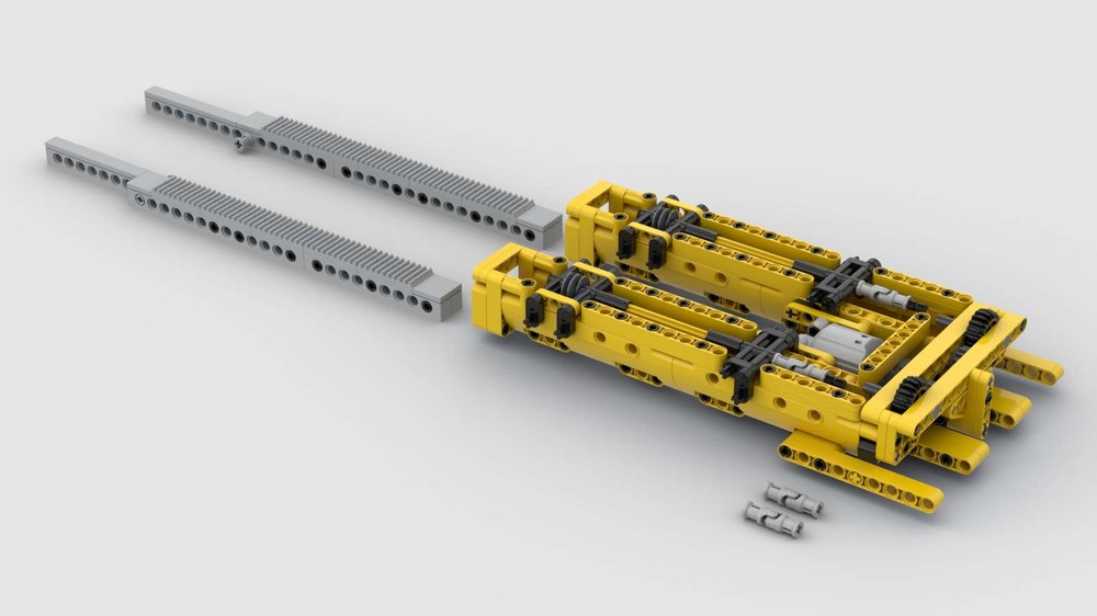 Lego Moc Doppel Linear Aktuator By Boerde Bricker Rebrickable Build