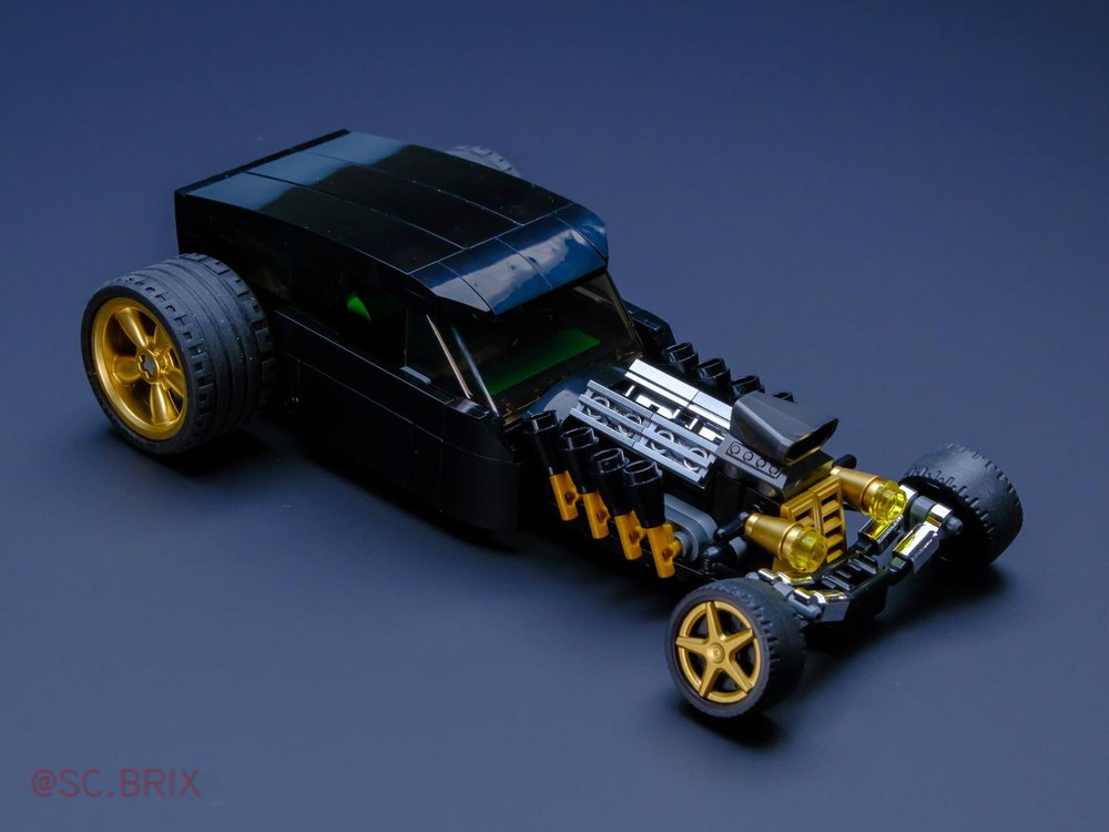 Lego Moc Hot Rod By Scbrix Rebrickable Build With Lego
