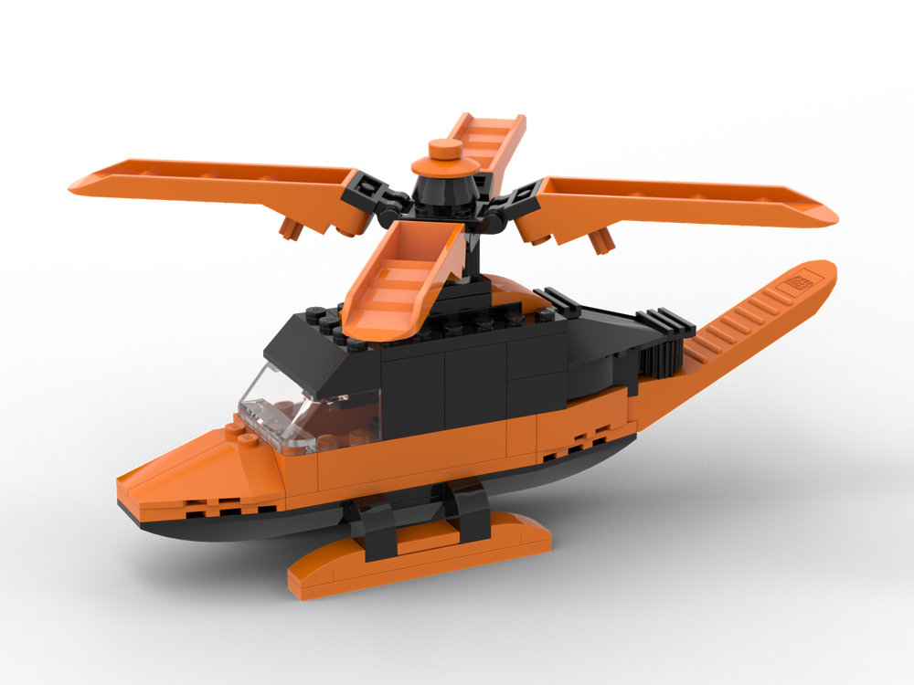 LEGO MOC Helicopter with brick separators by eisi77 | Rebrickable ...