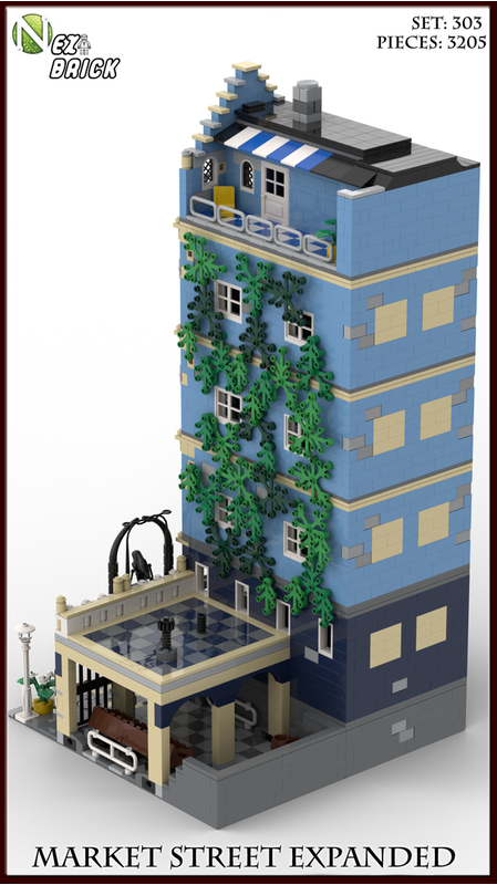 LEGO MOC Market Street Expanded by CyberLogic | Rebrickable - Build ...