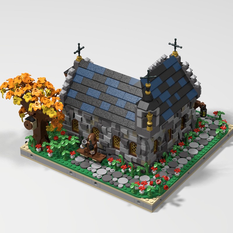 LEGO MOC Medieval chapel by dariusdrum | Rebrickable - Build with LEGO