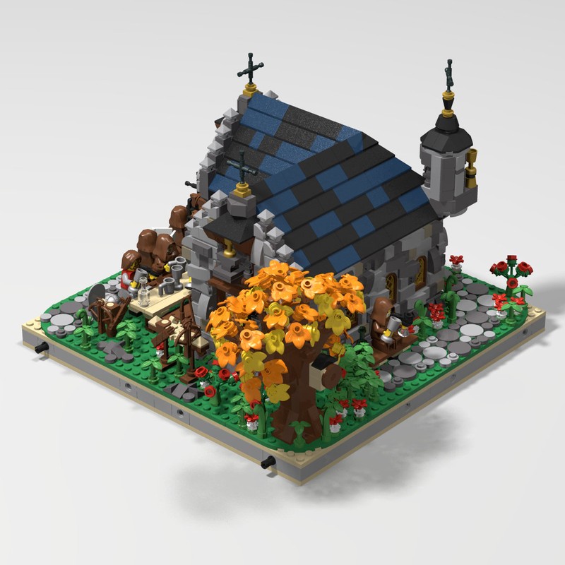 LEGO MOC Medieval chapel by dariusdrum | Rebrickable - Build with LEGO