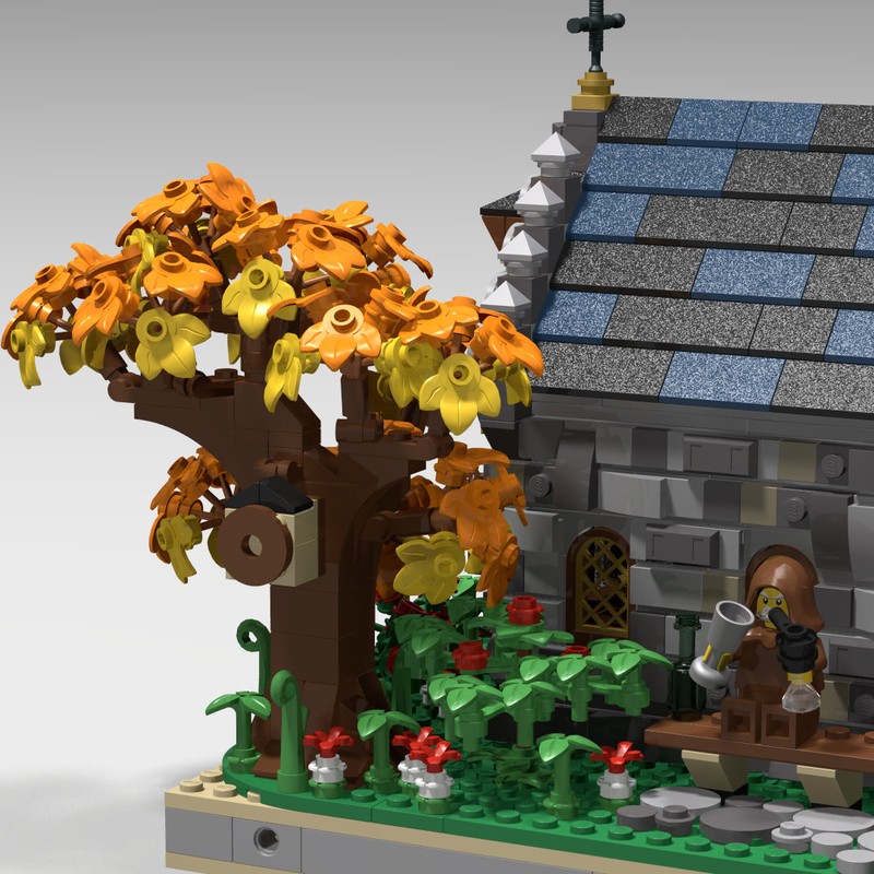 LEGO MOC Medieval chapel by dariusdrum | Rebrickable - Build with LEGO
