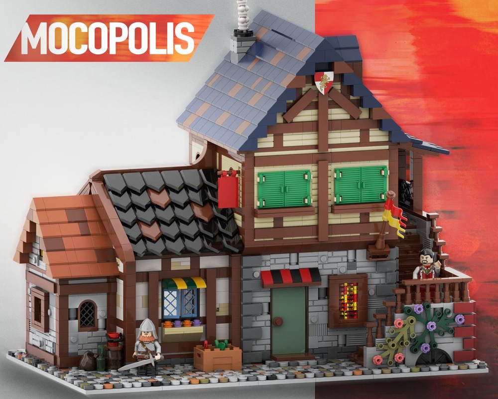 LEGO MOC Modular Medieval French House #1 by MOCOPOLIS | Rebrickable ...