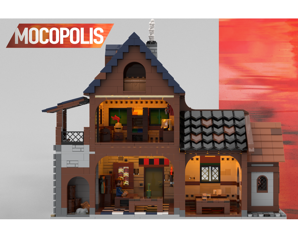 LEGO MOC Modular Medieval French House #1 by MOCOPOLIS | Rebrickable ...