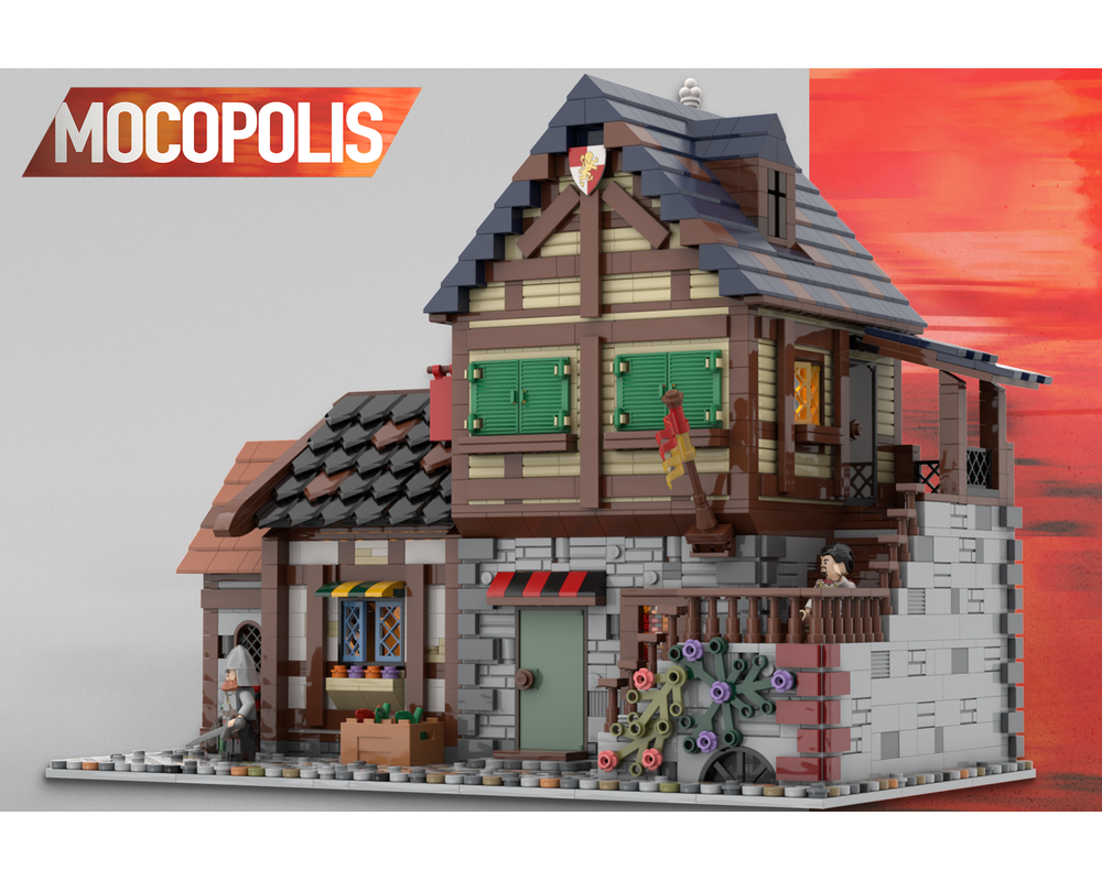 LEGO MOC Modular Medieval French House #1 by MOCOPOLIS | Rebrickable ...