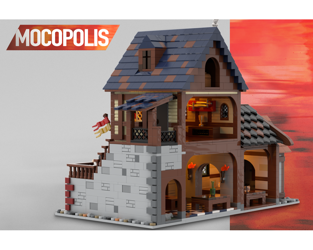 LEGO MOC Modular Medieval French House #1 by MOCOPOLIS | Rebrickable ...