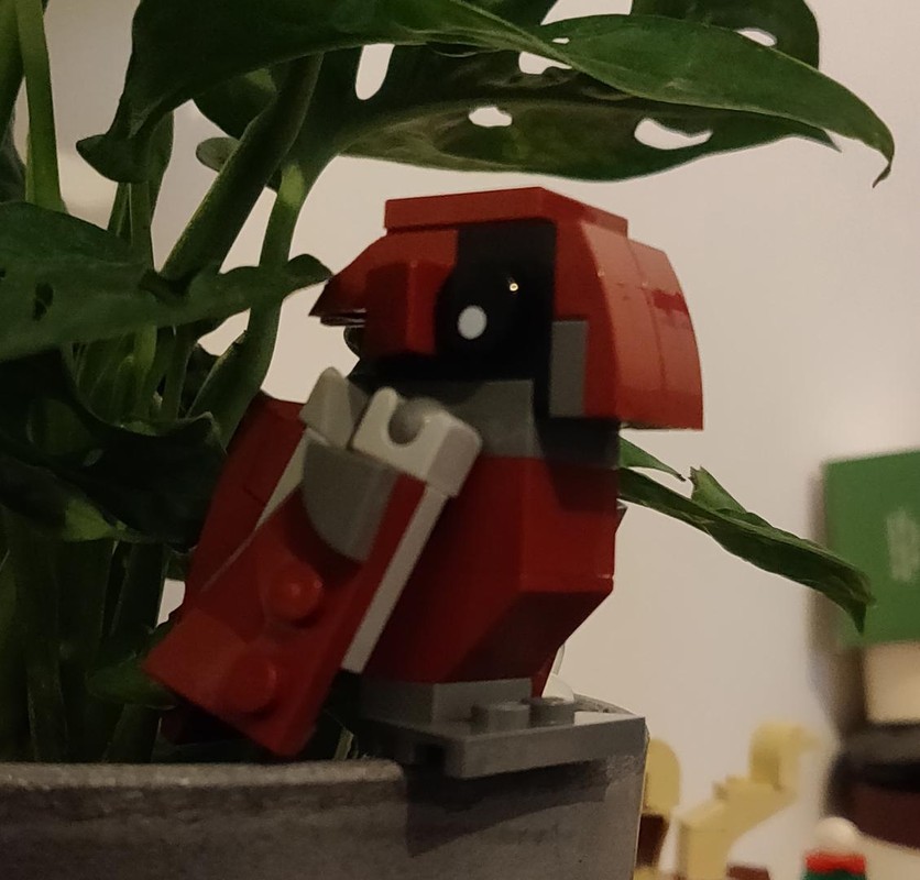 Lego Moc Red Parrot By Oritide Rebrickable Build With Lego