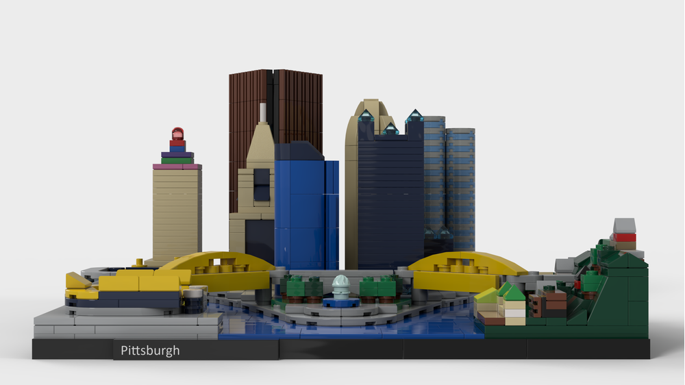 LEGO MOC Pittsburgh Architecture by zandecreates | Rebrickable - Build ...