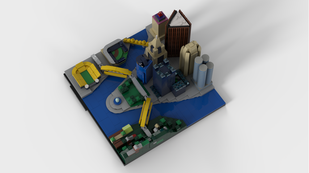 LEGO MOC Pittsburgh Architecture by zandecreates | Rebrickable - Build ...