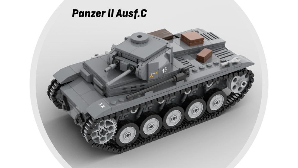 LEGO MOC Panzerkampfwagen II Ausf.C (Sd.Kfz.121) by PetiX | Rebrickable ...