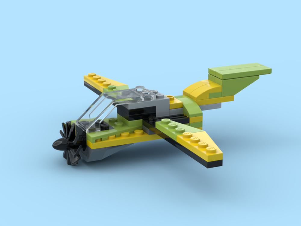 LEGO MOC 31092-Propeller Plane by P@rzival_lego | Rebrickable - Build ...