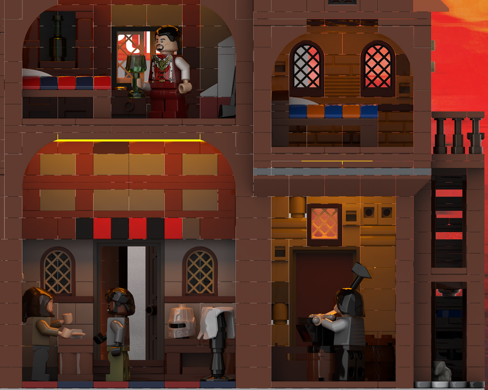 LEGO MOC Modular Medieval French House #2 by MOCOPOLIS | Rebrickable ...
