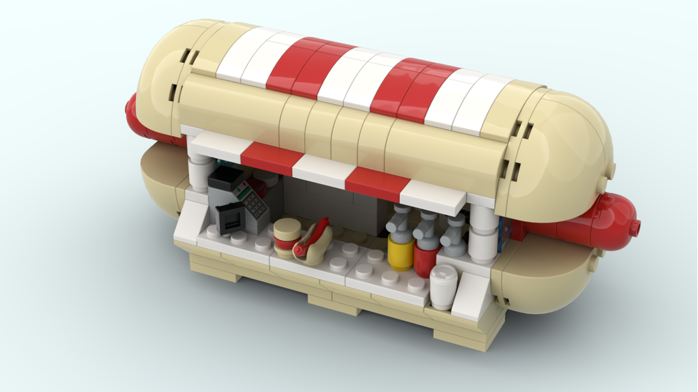 LEGO MOC Hot Dog Stand - Improved by Pendra37 | Rebrickable - Build ...