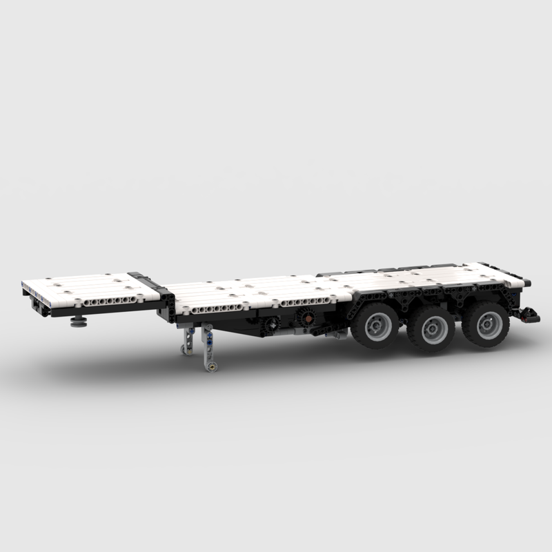 LEGO MOC Flatbed trailer with crane by OldOlneyLego | Rebrickable ...