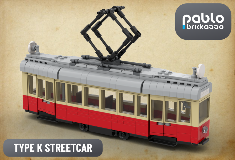Lego Moc Type K Streetcar „berlinka ” By Pablobrickasso Rebrickable