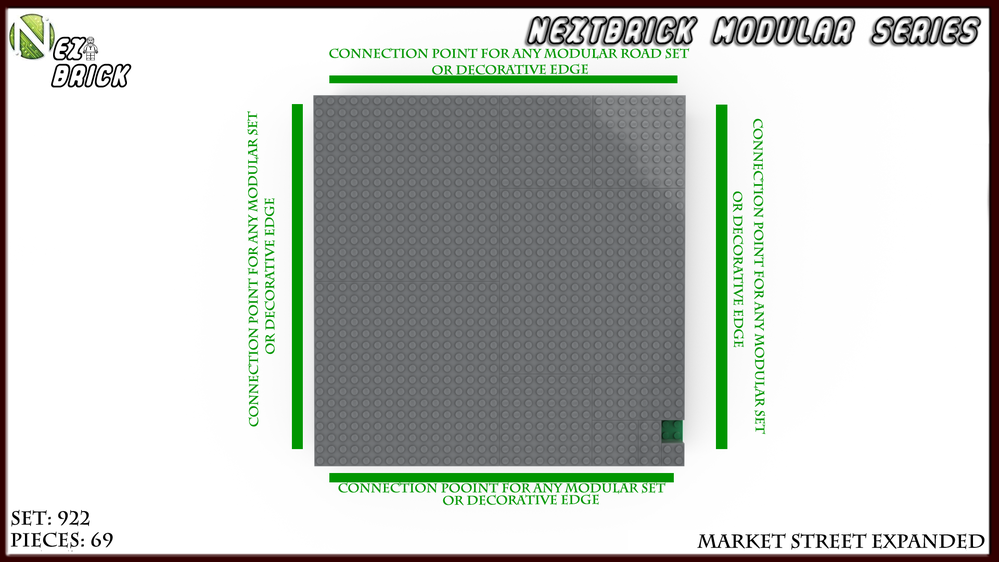 LEGO MOC NEXTBrick System Modular Market Street by CyberLogic ...
