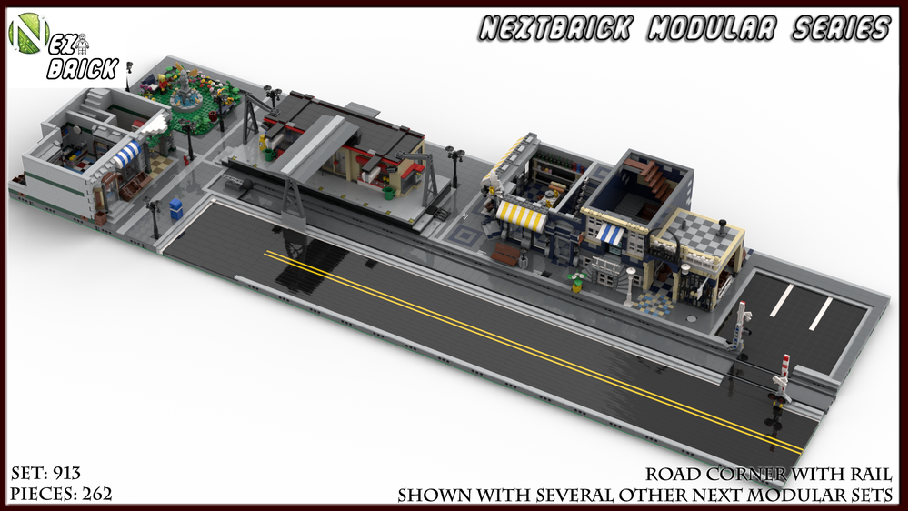 LEGO MOC NEXTBrick System Modular Market Street by CyberLogic ...