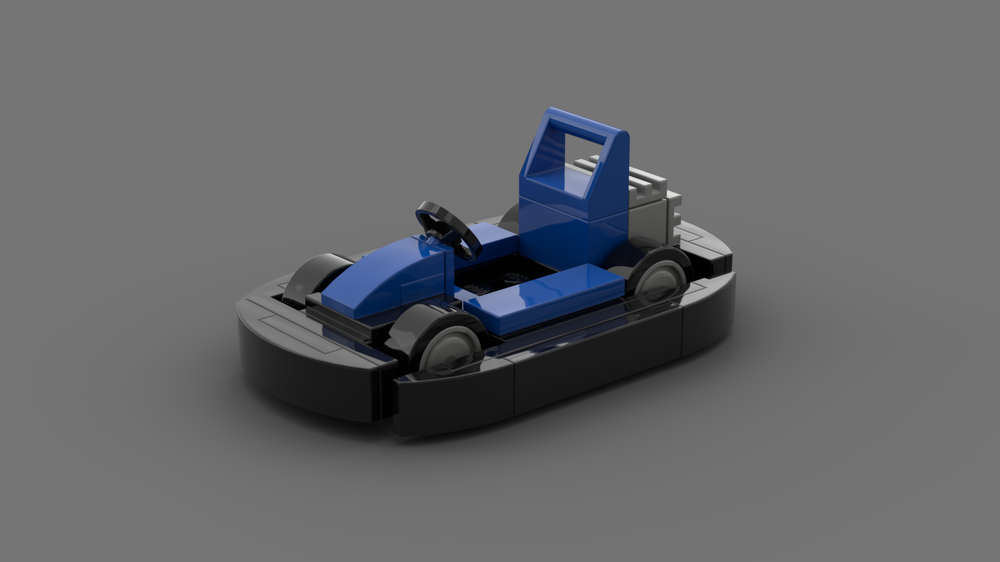 LEGO MOC Simple Blue Go-Kart by thysl | Rebrickable - Build with LEGO