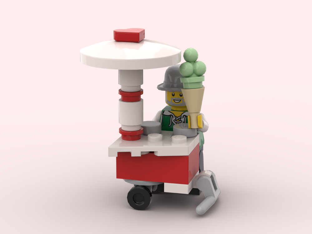 Lego Moc Ice Cream Cart By Makary Rebrickable Build With Lego