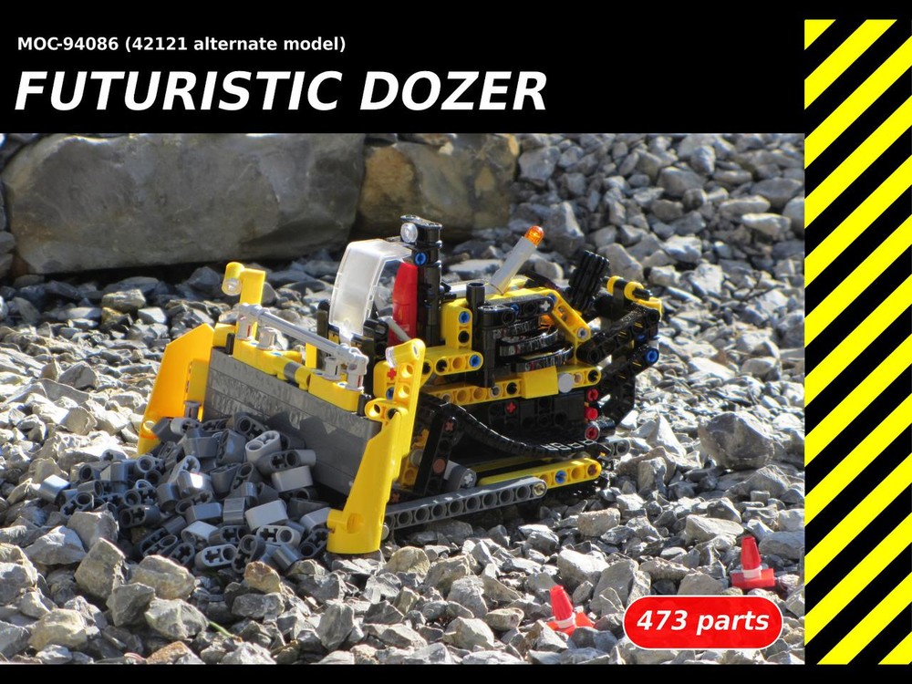 LEGO MOC 42121 alternate - Futuristic Dozer by johnnym | Rebrickable ...