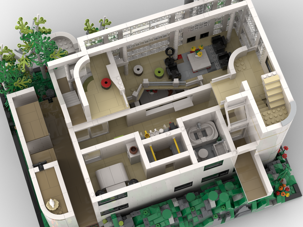 LEGO MOC Douglas House of Richard Meier by Fanpeixi | Rebrickable ...