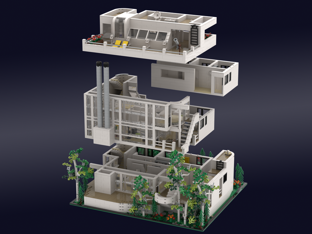LEGO MOC Douglas House of Richard Meier by Fanpeixi | Rebrickable ...