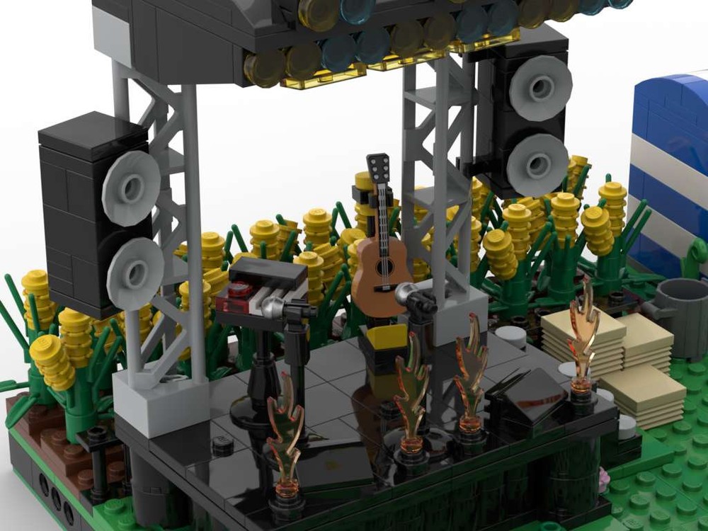 LEGO MOC Backyard Music Festival by IBrickedItUp | Rebrickable - Build ...