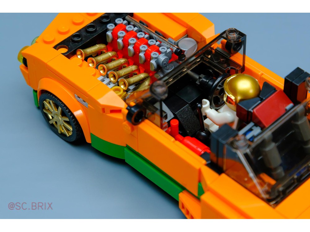 LEGO MOC BMW CSL 3.5 Jagermeister by sc.brix | Rebrickable - Build with ...