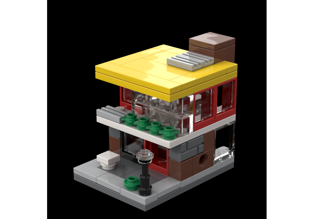 LEGO MOC Fast Food Restaurant by gvrmakes | Rebrickable - Build with LEGO